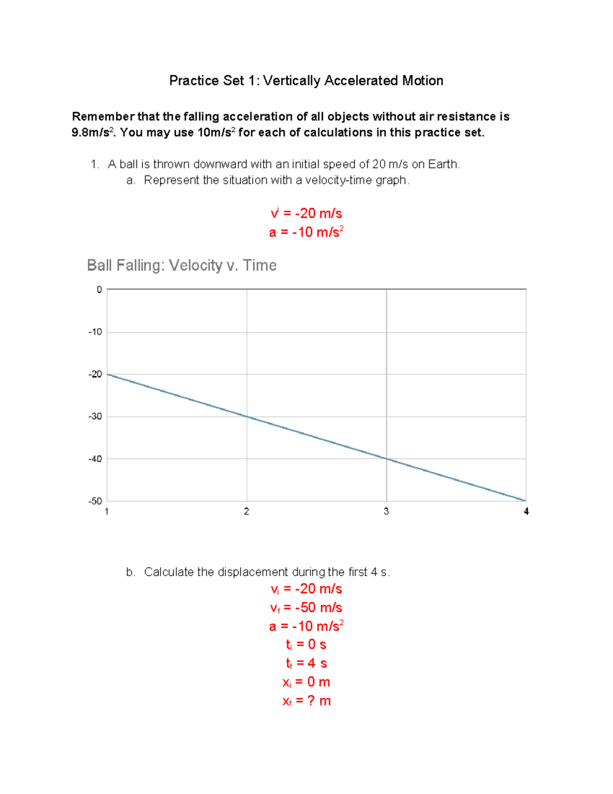 Vertically Accelerated Motion, Horizontally Launched Projectiles, Generalized 2D Motion ...