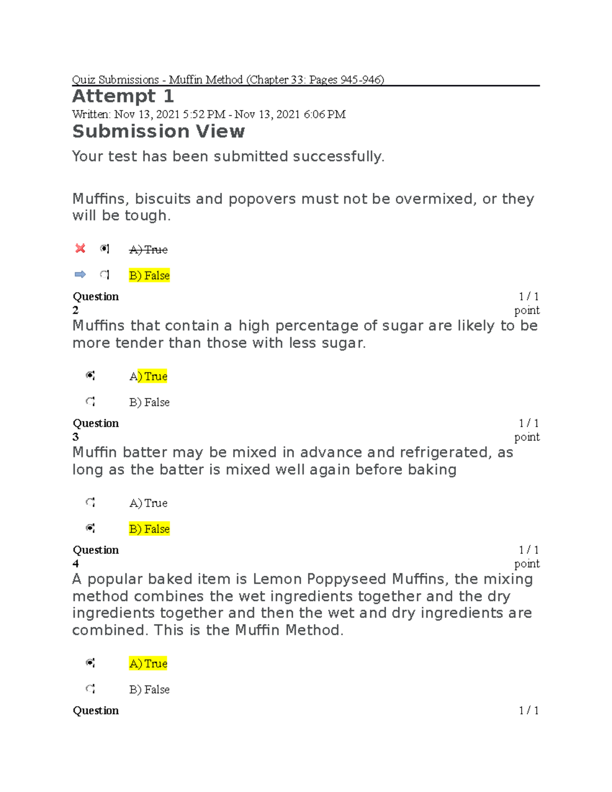 Quiz - Muffin Method - this is for Breakfast and Brunch 14 quizzes ...