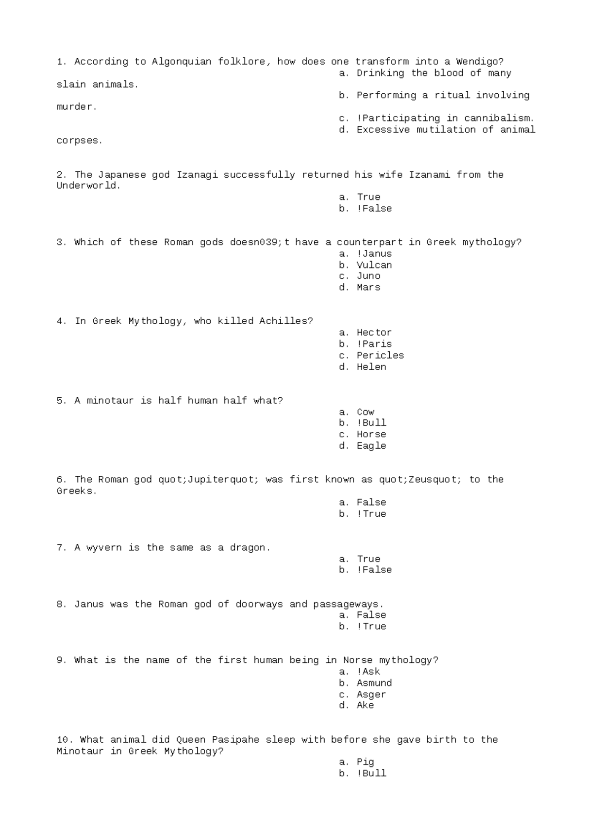 ENG123 Quiz 4 - aaaaaaaaaaaaaaaaaaaaaaaaaaaa - According to Algonquian ...
