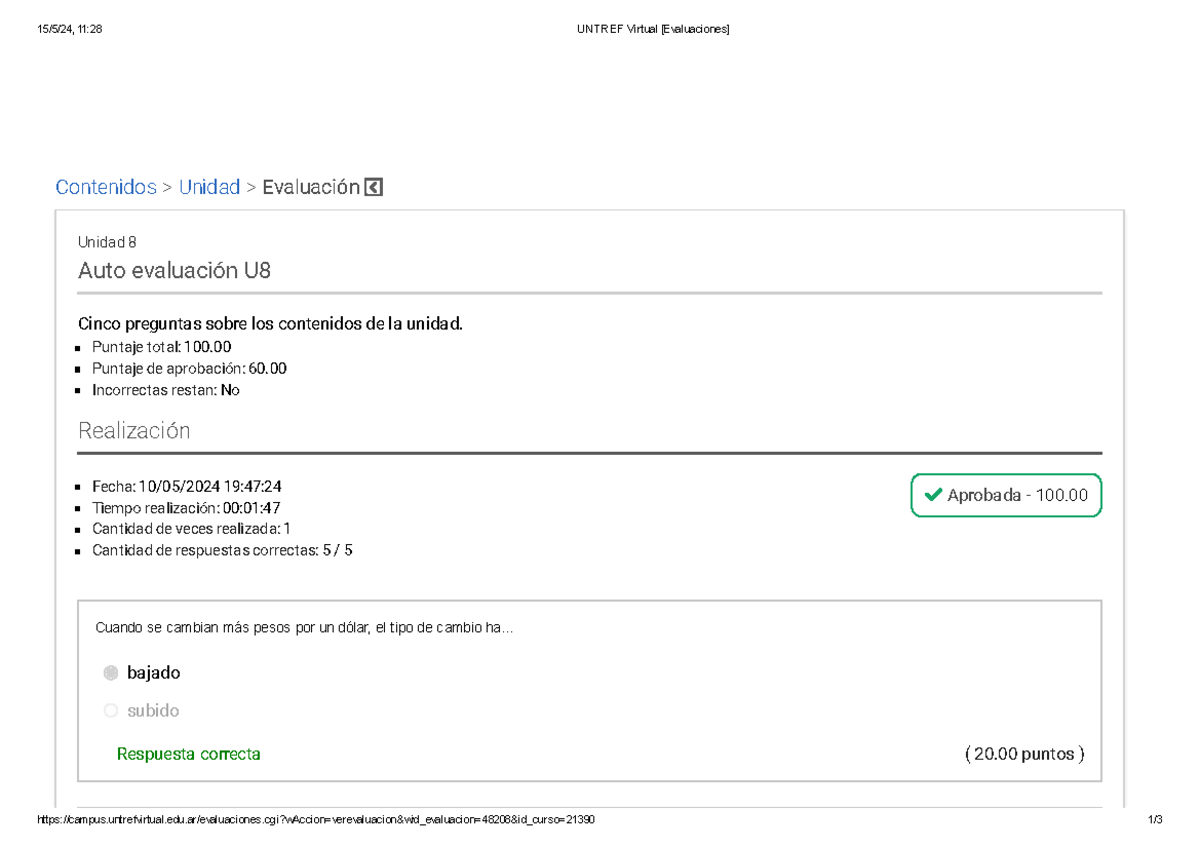 Untref Virtual [Evaluaciones].pdf 8 fundamento - 15/5/24, 11:28 UNTREF Virtual [Evaluaciones ...