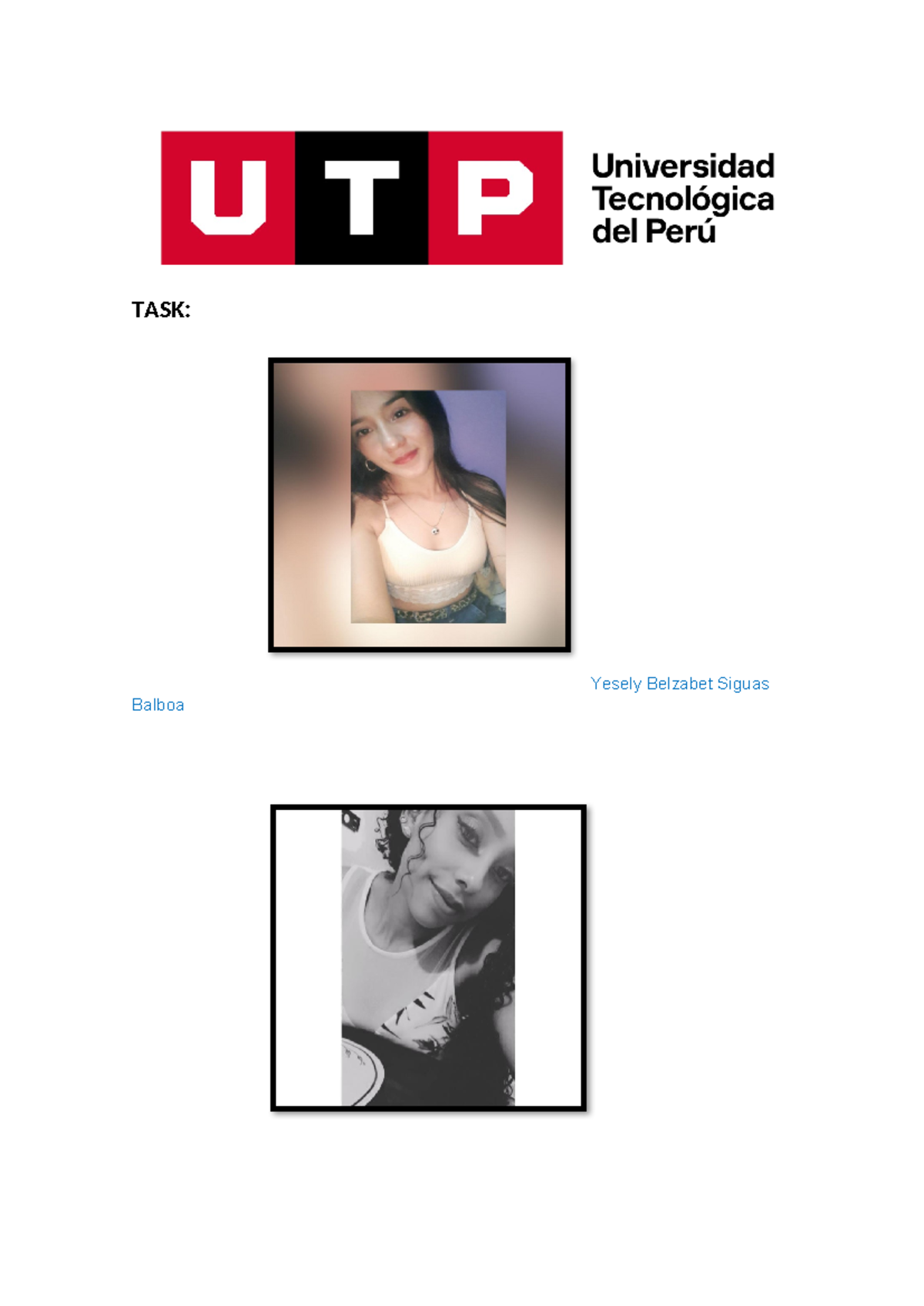 (AC-S04) Week 4 - Task Assignment - This is my classmate - ingles, tarea - TASK: Yesely Belzabet ...