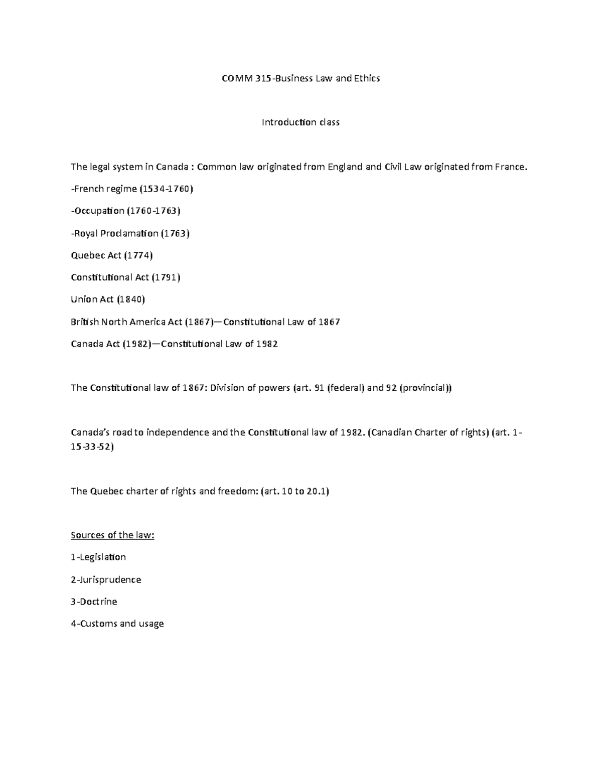 Introduction notes - detail explaination of legal term and important ...