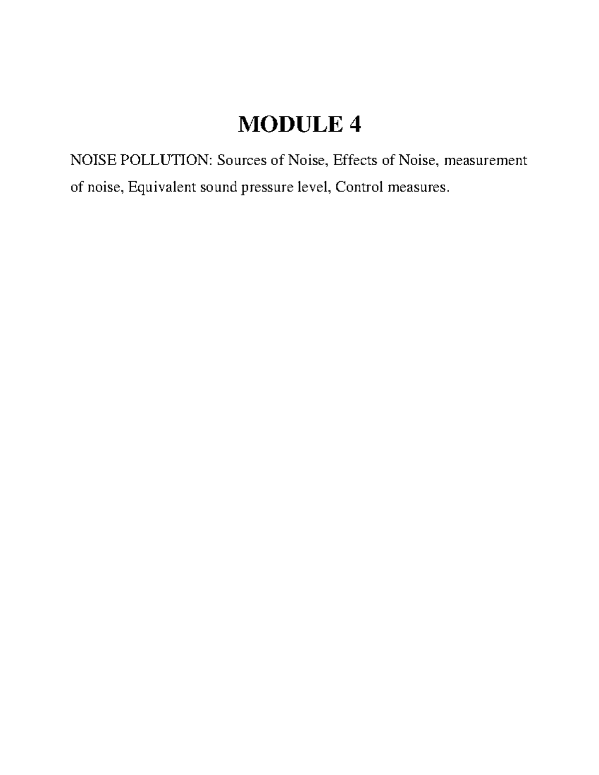 Module 4 Part 1 - Lecture notes Environmental impact assessment - KTU ...