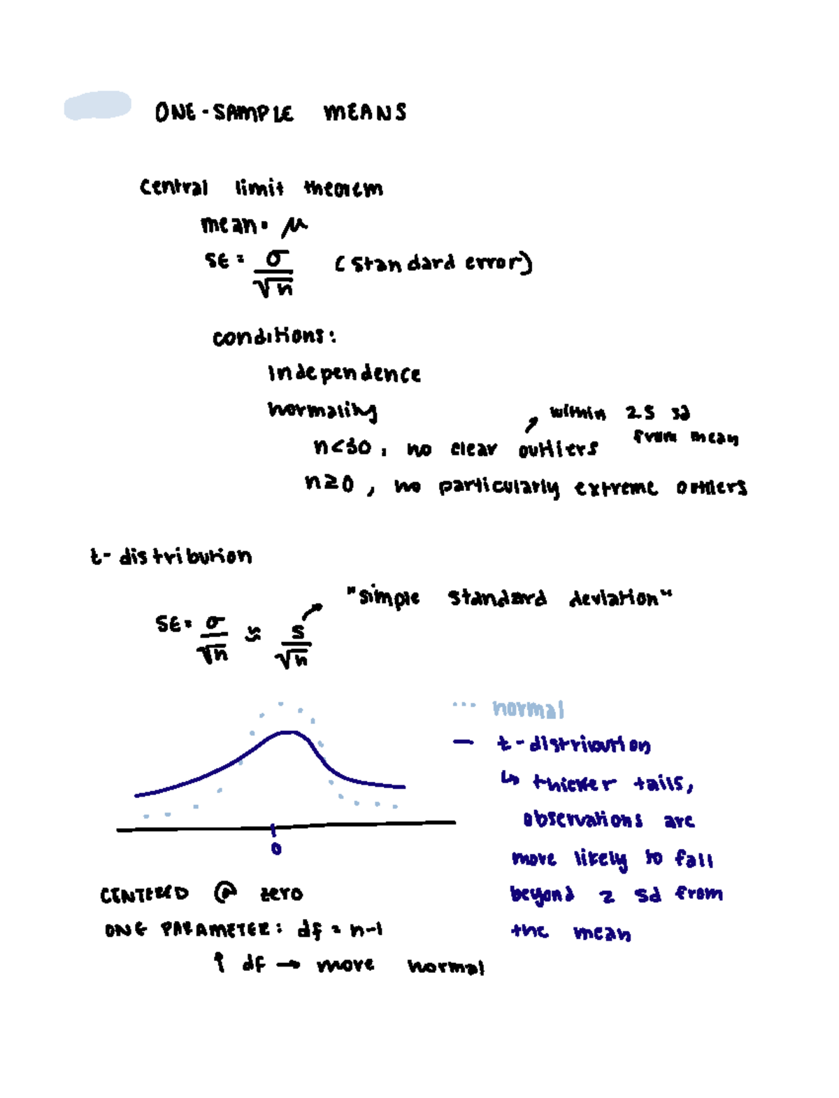 Qtm Textbook CH 7 - One-sample means - ONE SAMPLE MEANS central limit ...