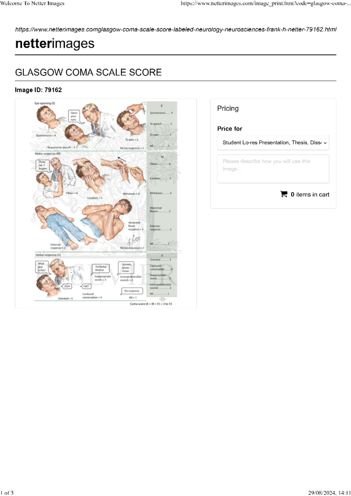 Gaslgow netter - La Escala de Coma de Glasgow (Glasgow Coma Scale, GCS ...