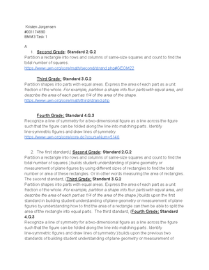 Gemoetry Task 1 - Geometry Task 1 - Task 1 Kylie Wakefield A. Study ...