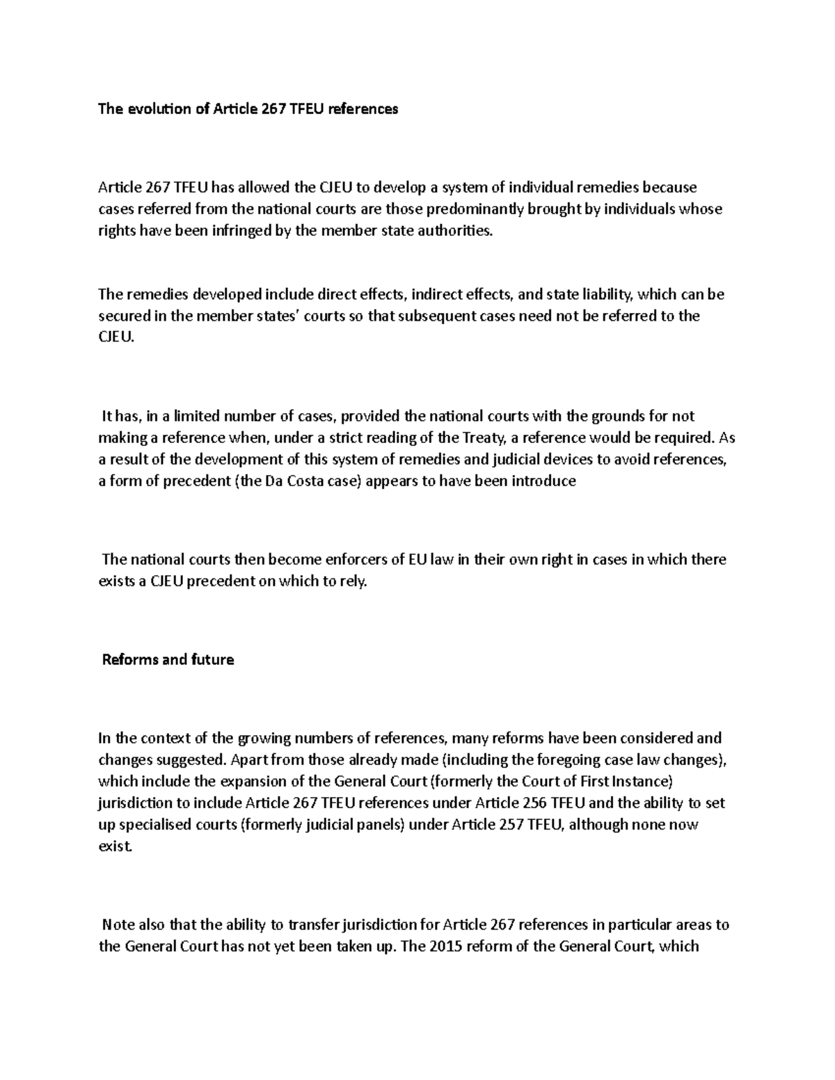 The evolution of Article 267 TFEU references - The evolution of Article 267 TFEU references ...