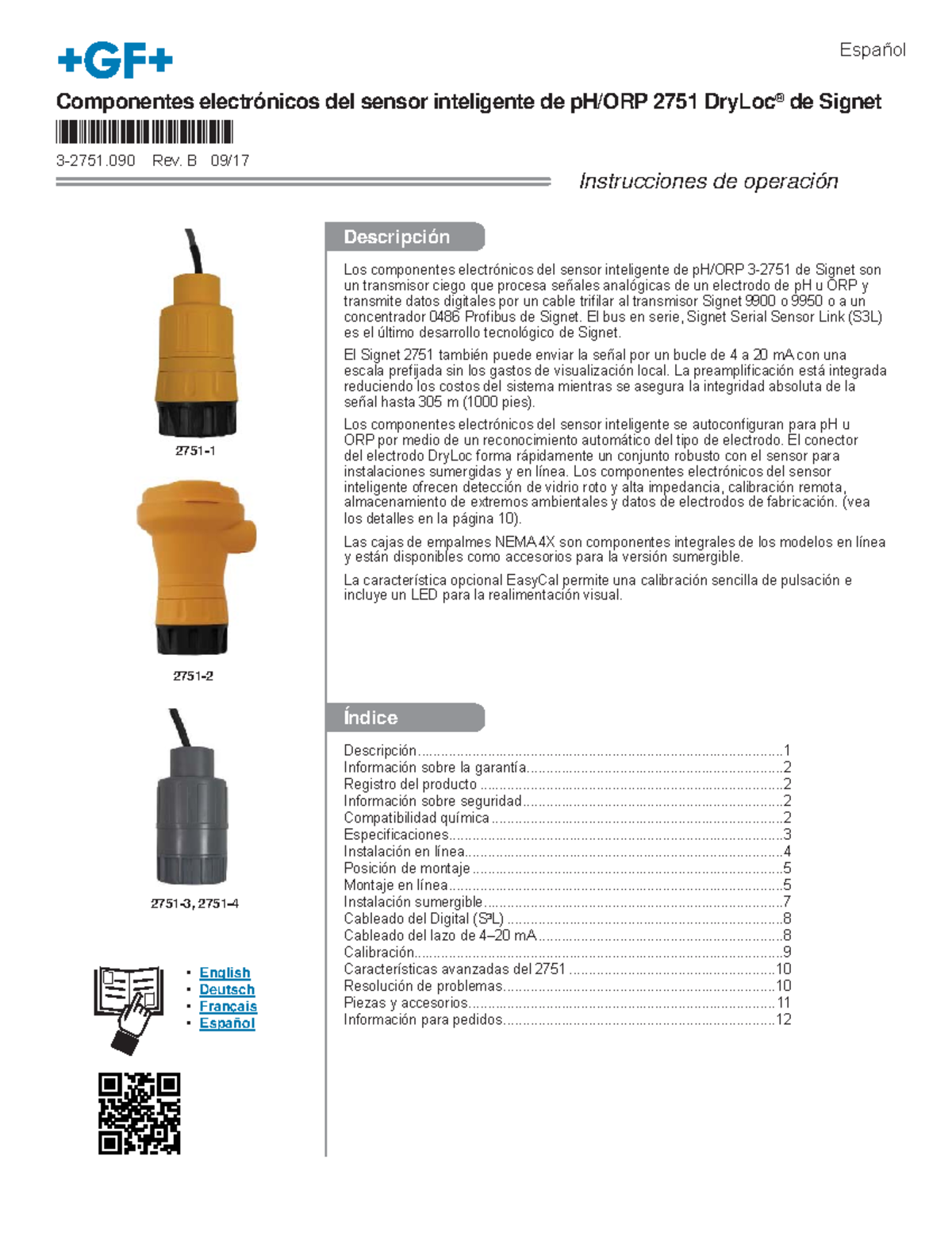 Data sheet - ficha tenica transmisor - Los componentes electrónicos del ...
