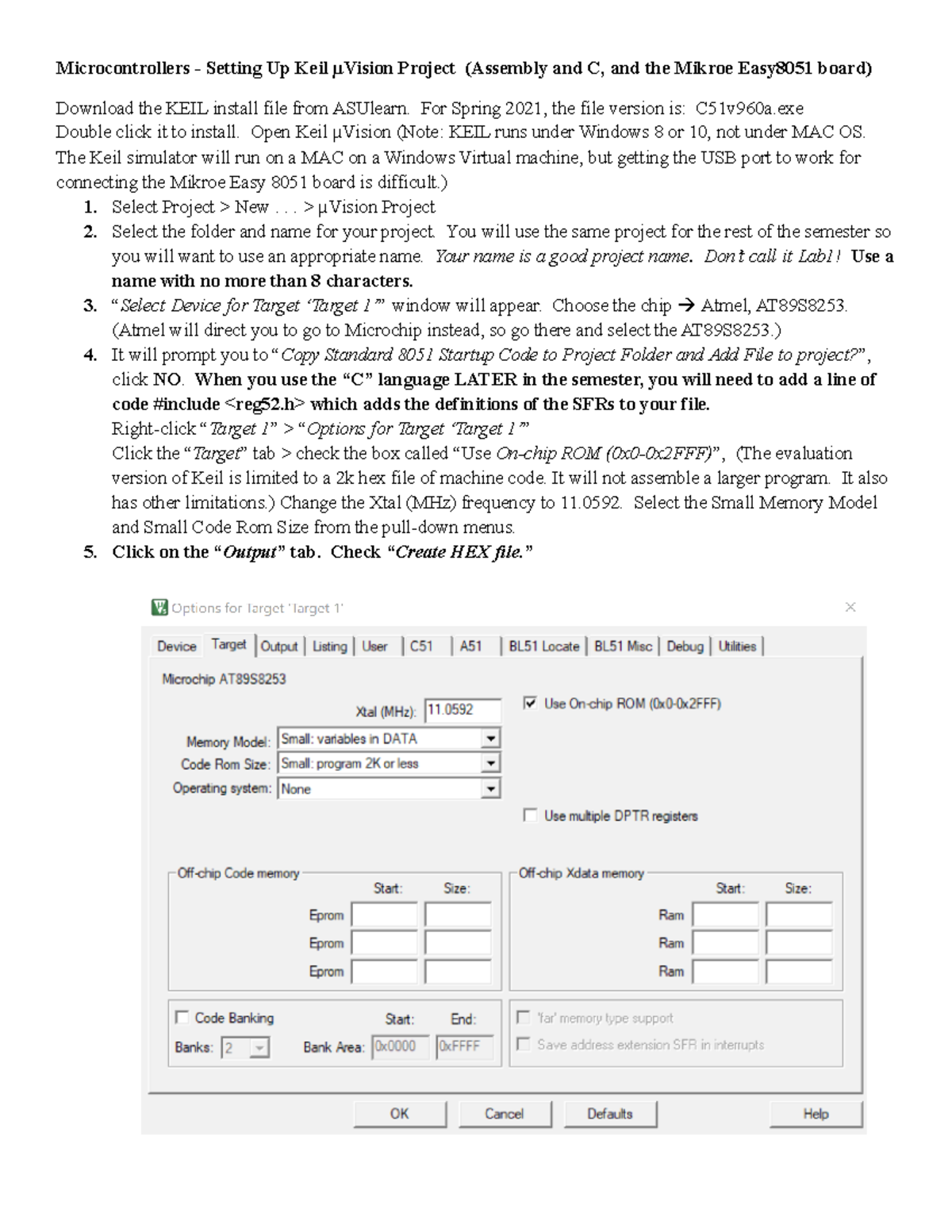 Setting Up Keil u Vision Project new Boards (ASM and C ...
