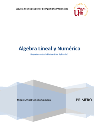 Homomorfismos Matrices - Álgebra Lineal y Numérica - Studocu