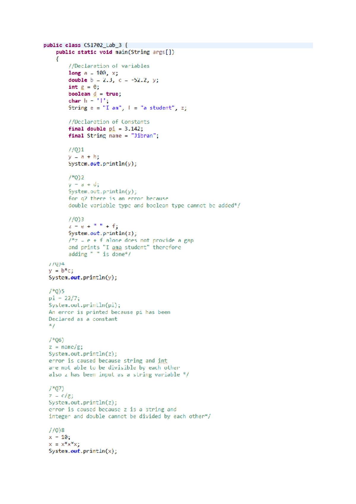 Lab3 - Work - 2210 - Studocu