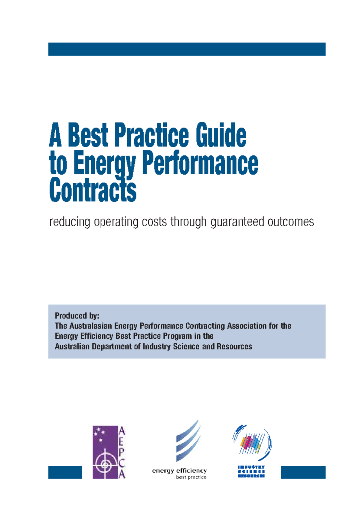 A Best Practice Guide Eenergy Performance Contract - Produced by: The ...