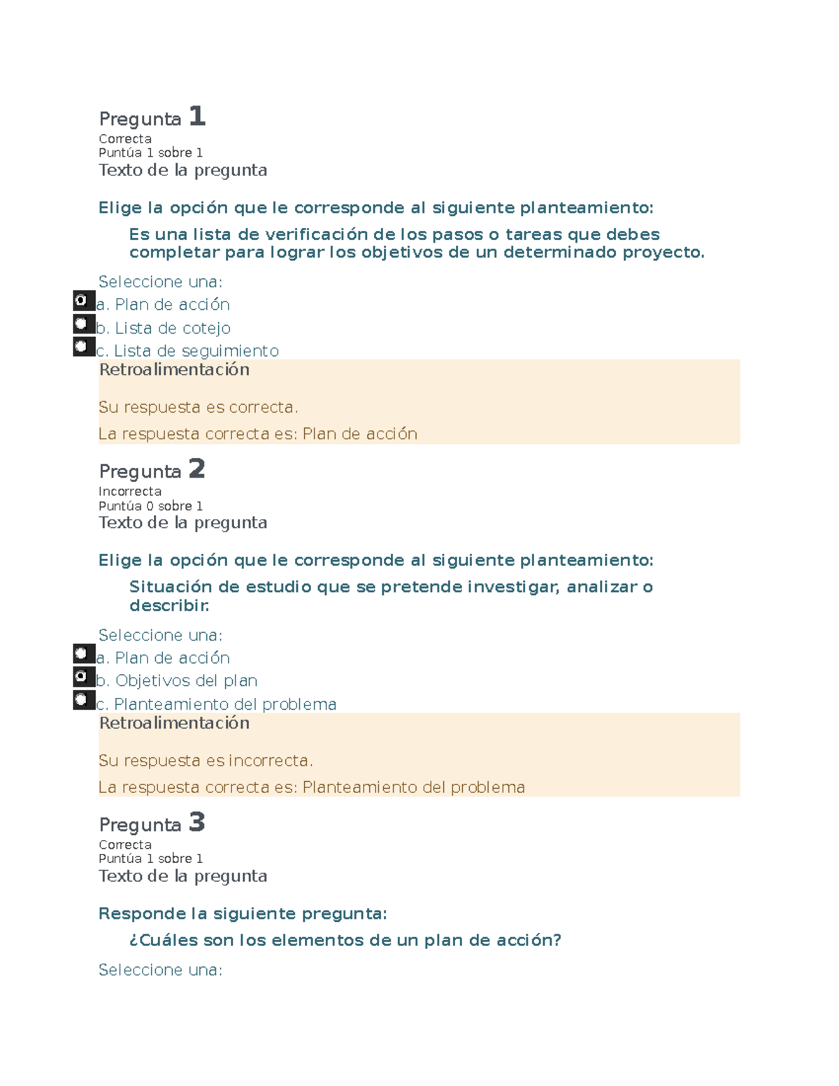 L6. Plan de Acción - Ejercicio exam1 (Estadía profesional Prácticas ...