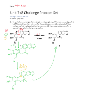 Unit 6 Challenge Problem Set - Name:_____________________ Unit 6 Challenge Problem Set Spring ...