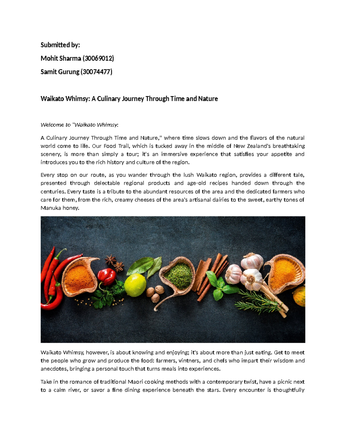 A Culinary Journey Through Time and Nature-5108-parta-1 - Submitted by ...