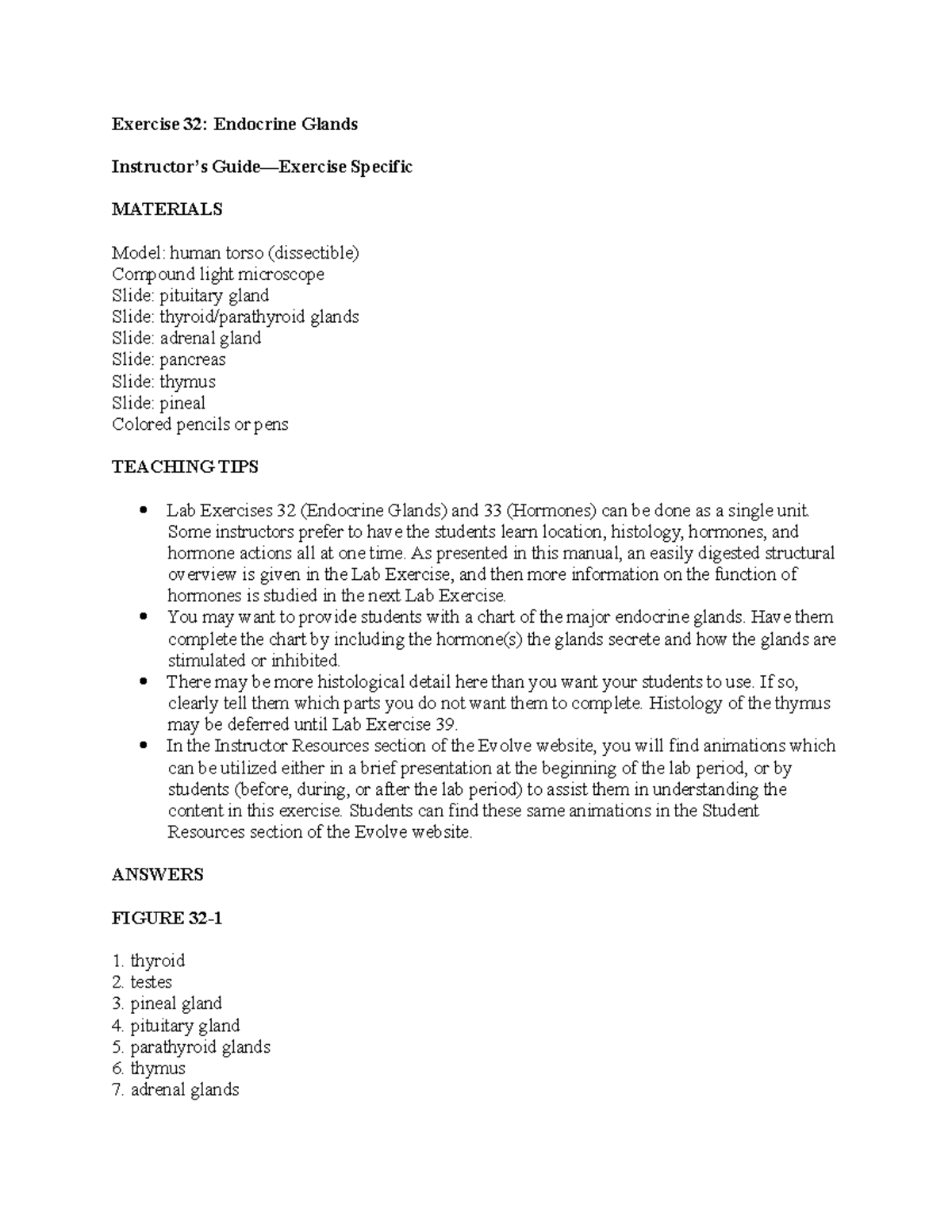 Exercise 32 - notes and reminders for topic reviews - Exercise 32 ...