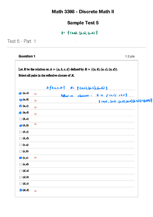 DM Probability - Discrete Math Practice tests - Terminology An ...