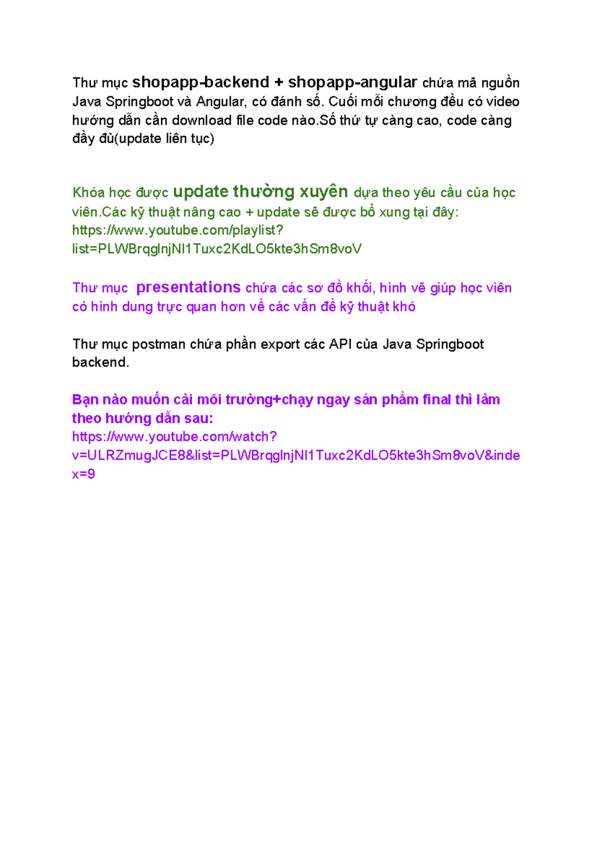 Tài liệu tham khảo Udemy - Thư mục shopapp-backend + shopapp-angular chứa mã nguồn Java ...