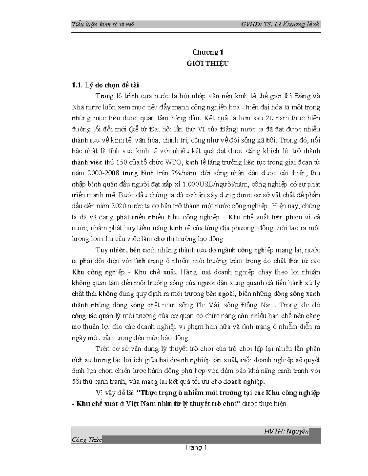 Tailieuxanh noidung 5216 - HVTH: Nguyễn Công Thức Chương 1 GIỚI THIỆU ...