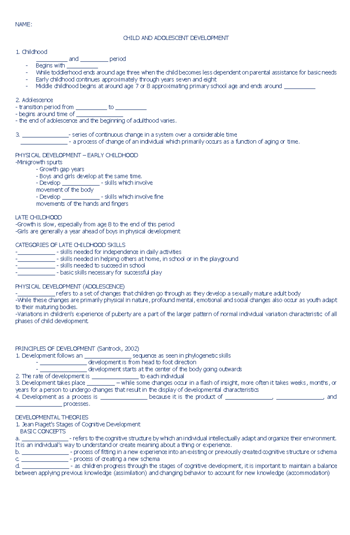 CAD-student-notes - it can lead to your leaning success - NAME: CHILD ...