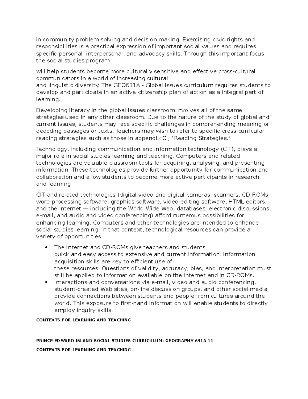 Global issues notes 2 - in community problem solving and decision ...