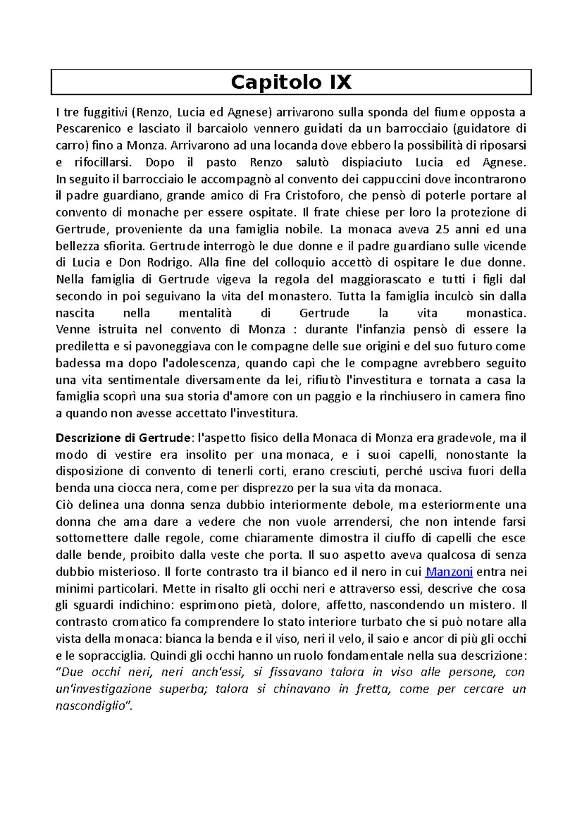 Capitoli 9-10-11-12-13-14-15 promessi sposi - Capitolo IX I tre ...