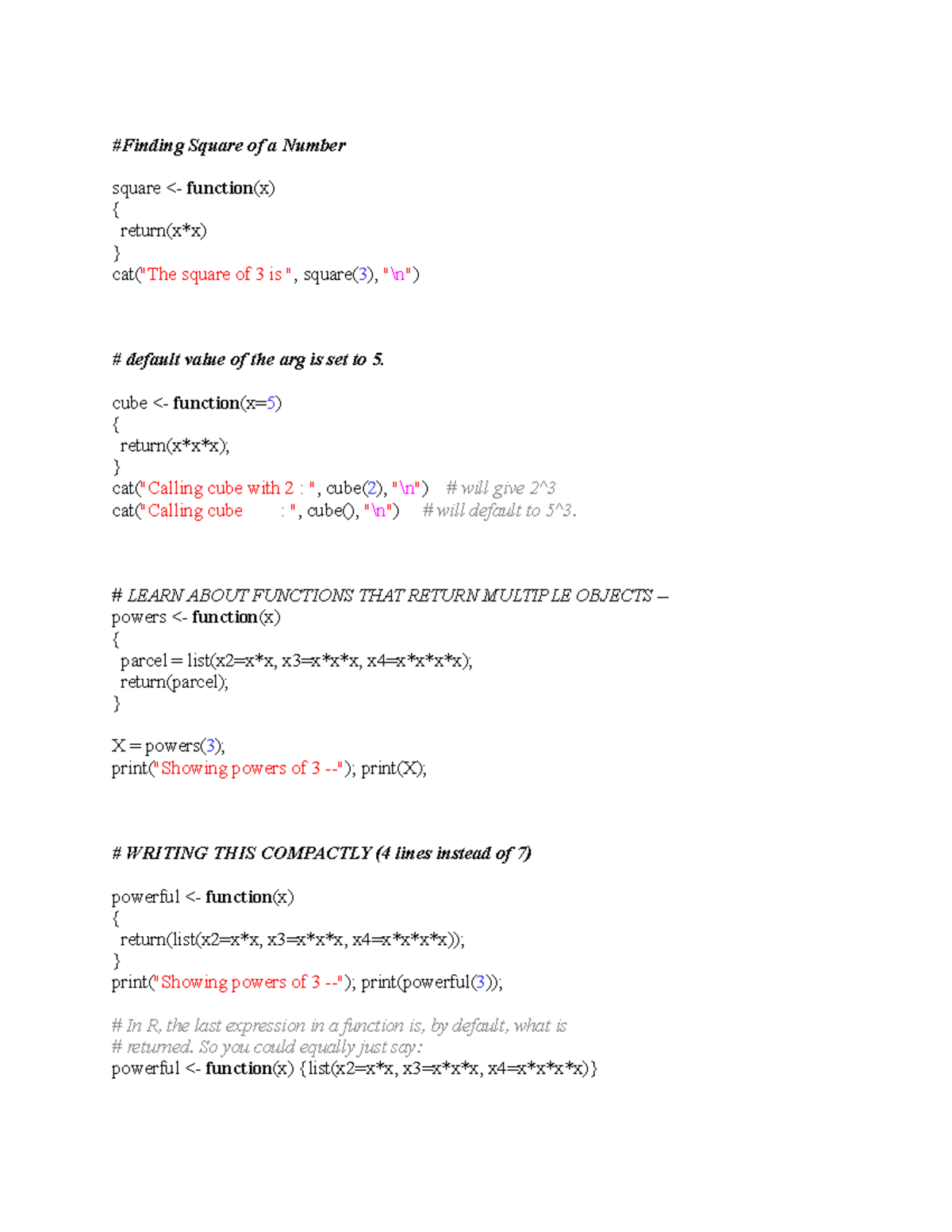 22r Program Using Function Finding Square Of A Number Square 1764