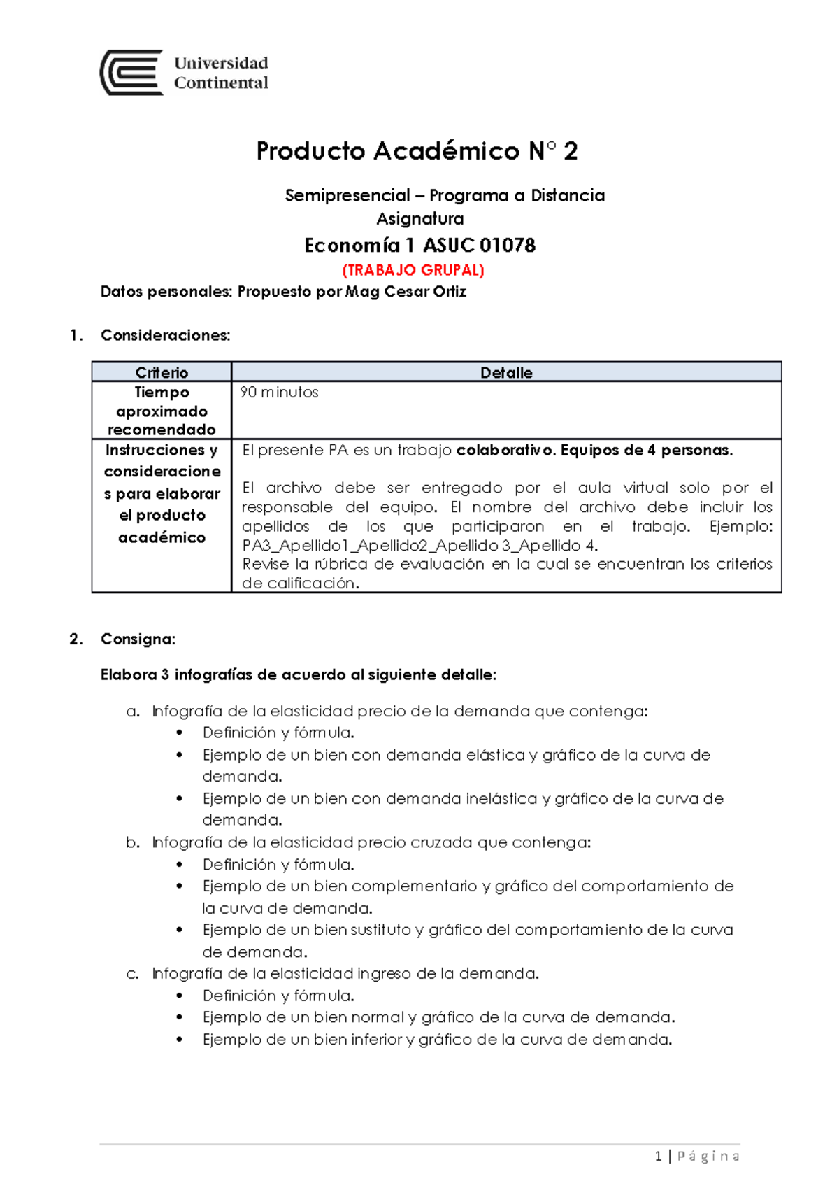 PA N°2 Tipo Rúbrica- Grupal - Producto Académico N° 2 Semipresencial – Programa a Distancia ...