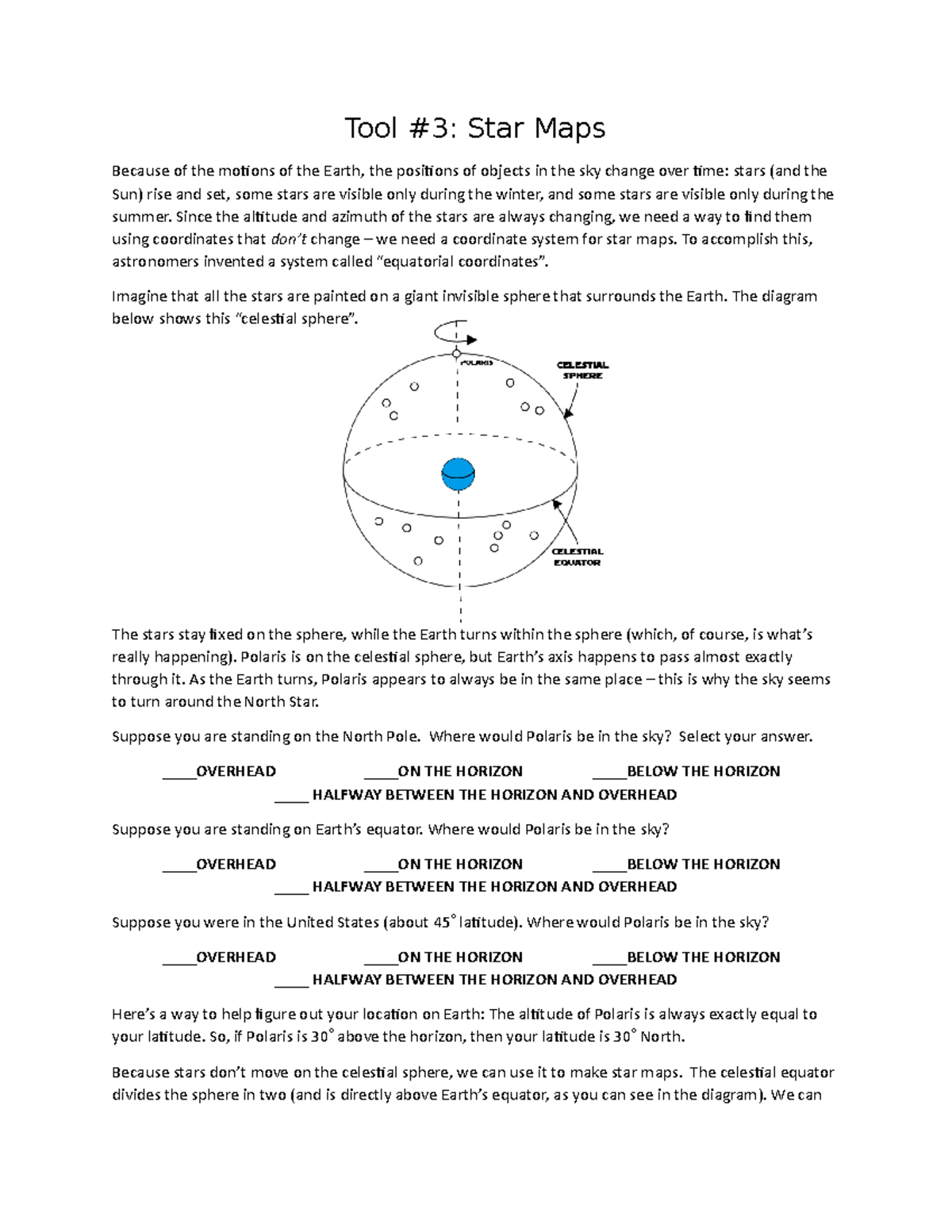 Microtask 3 - Star Maps - Sally Watt - Tool #3: Star Maps Because of ...