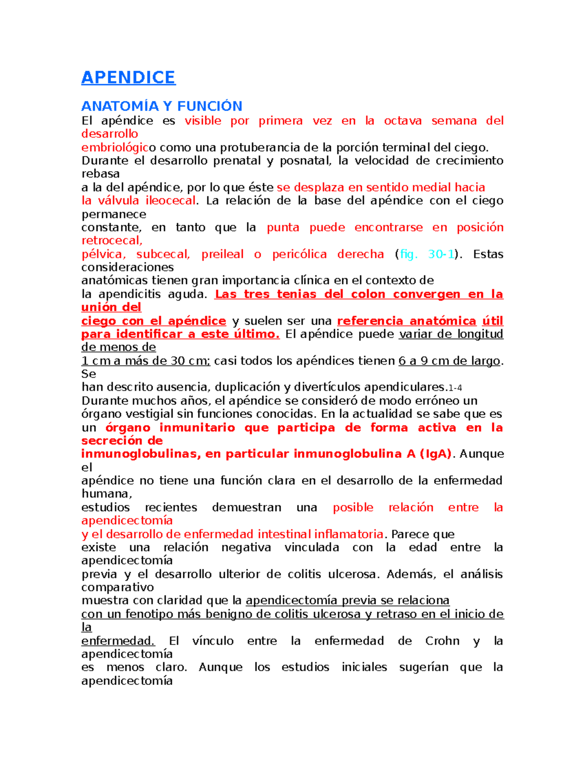 Apendice Schwartz Cap 30 - APENDICE Y El es visible por primera vez en ...