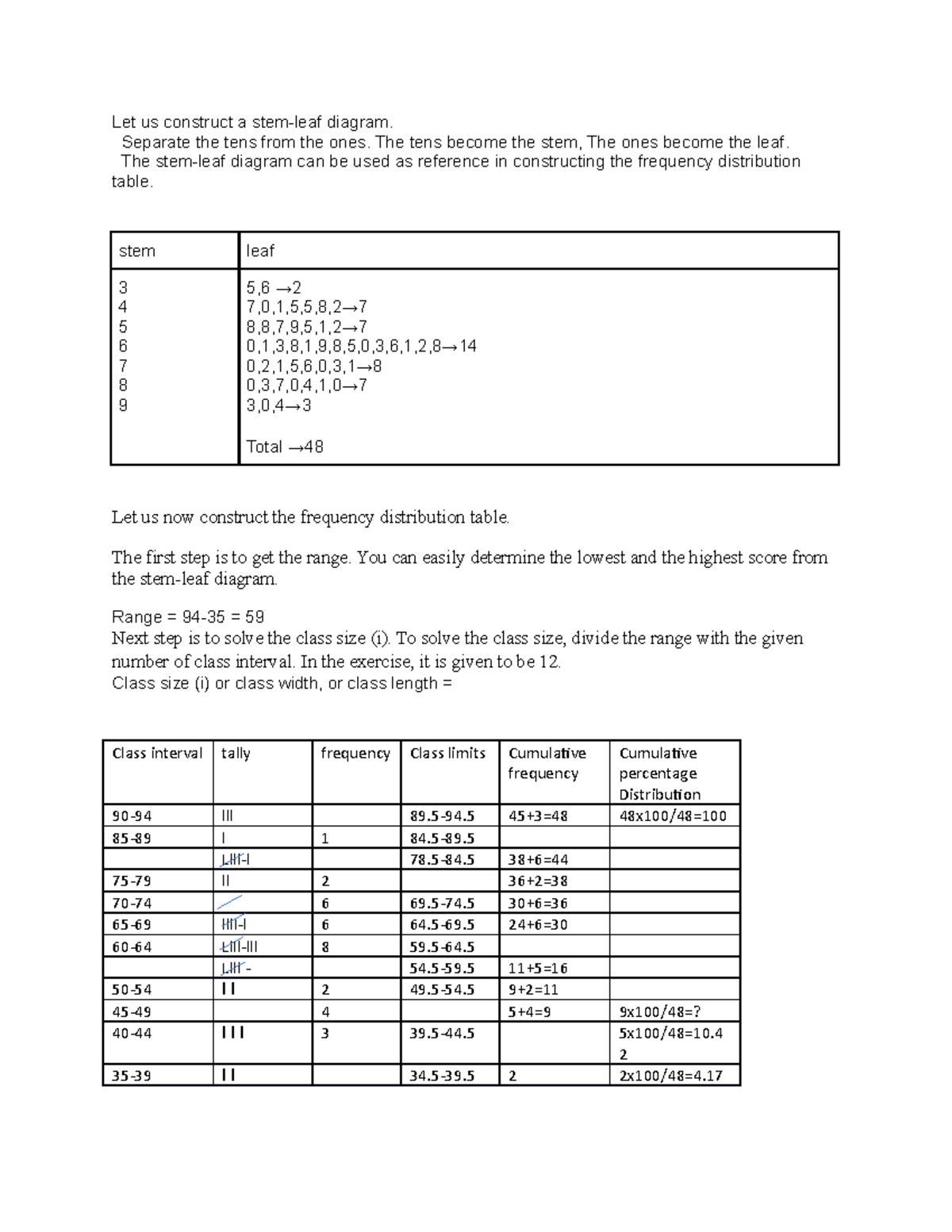1solution unit iii, exercise 3-with correction - Let us construct a ...
