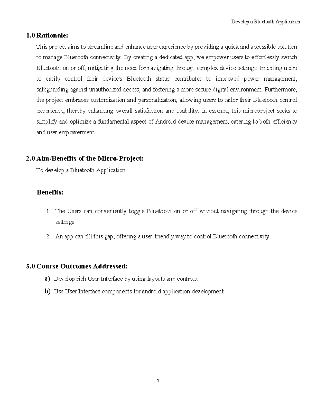 MAD Report - mad - 1 Rationale: This project aims to streamline and ...