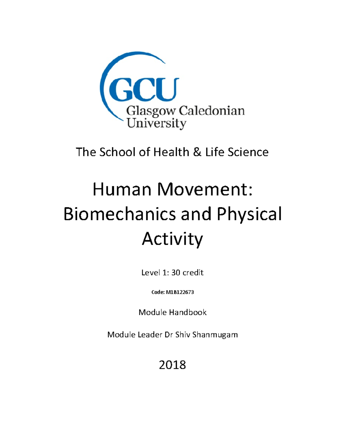 Human Movement Biomechanics and Physical Activty Handbook 2018 10092018 ...