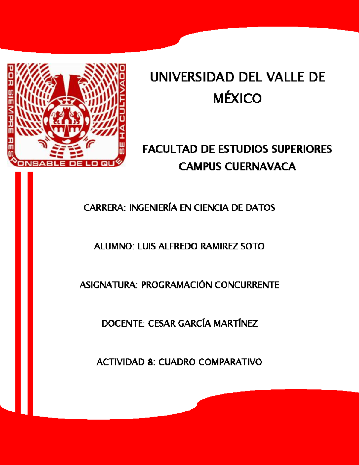 A8 LARS - Actividad 8 correspondiente a la materia de programación concurrente - UNIVERSIDAD DEL ...