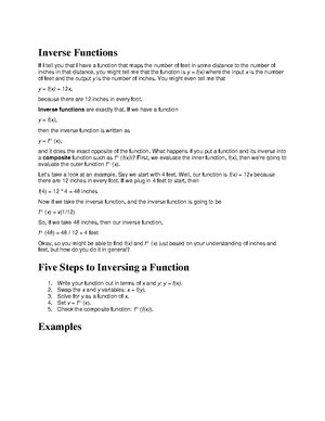 Chapter 5 ( Maxima AND Minima ( Notes) - Calculus 1 - PangSU - Studocu