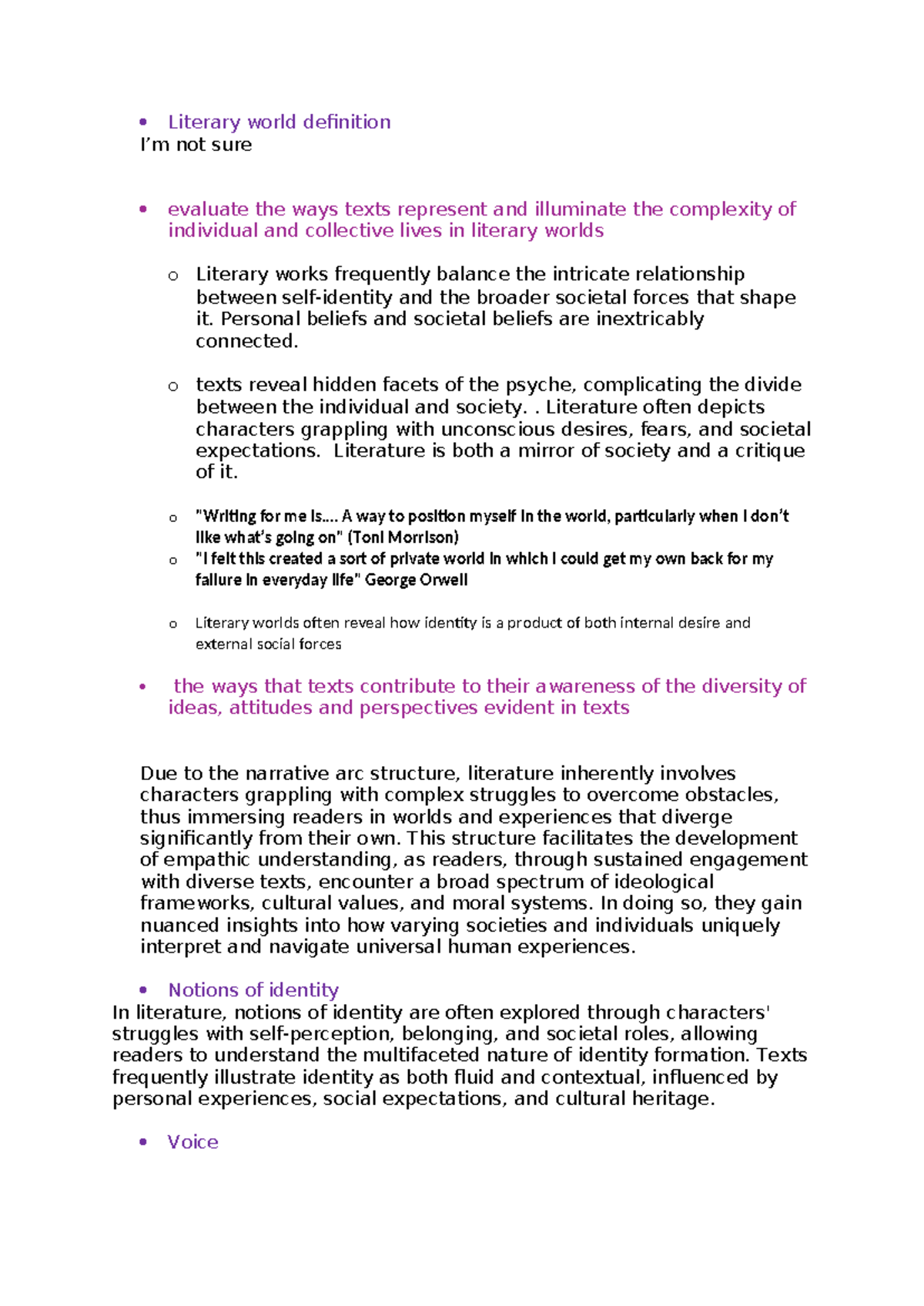 Definition on literary worlds - Literary world definition I’m not sure ...