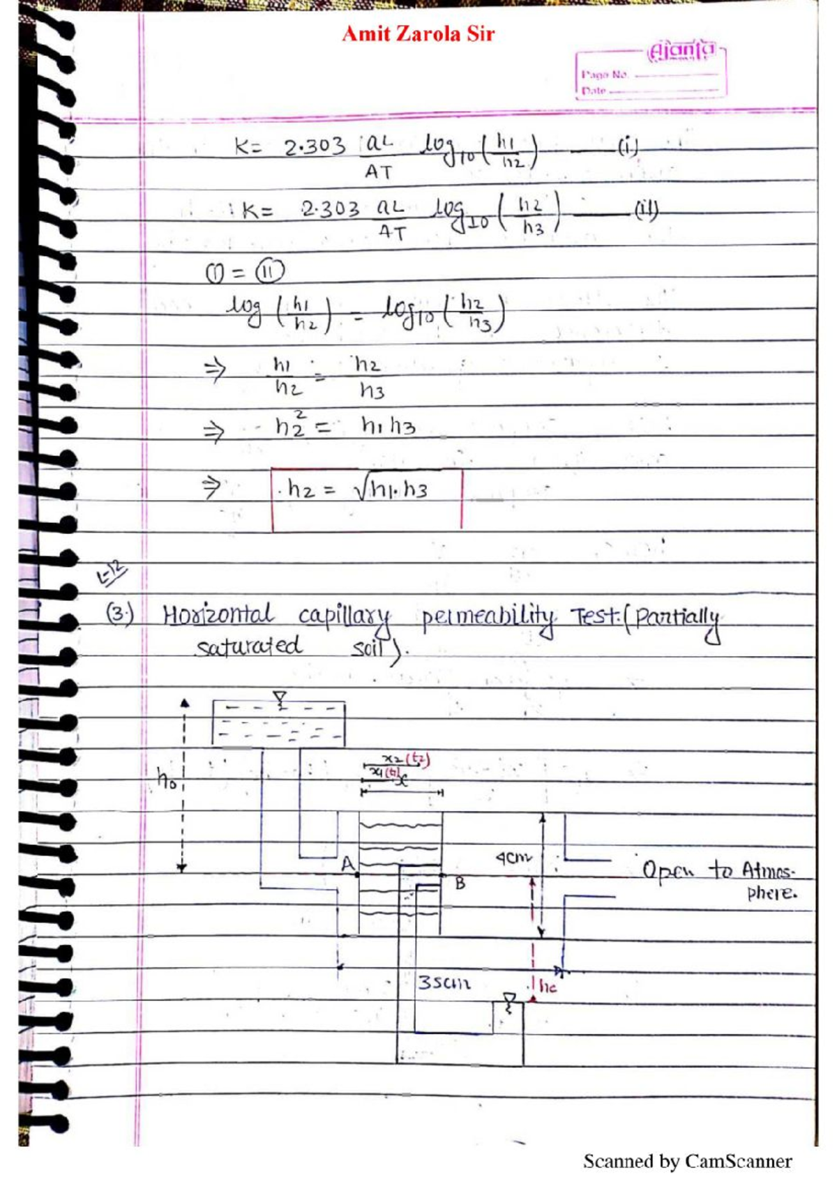FM3 - Gate notes with good hand writing and subject related concepts ...