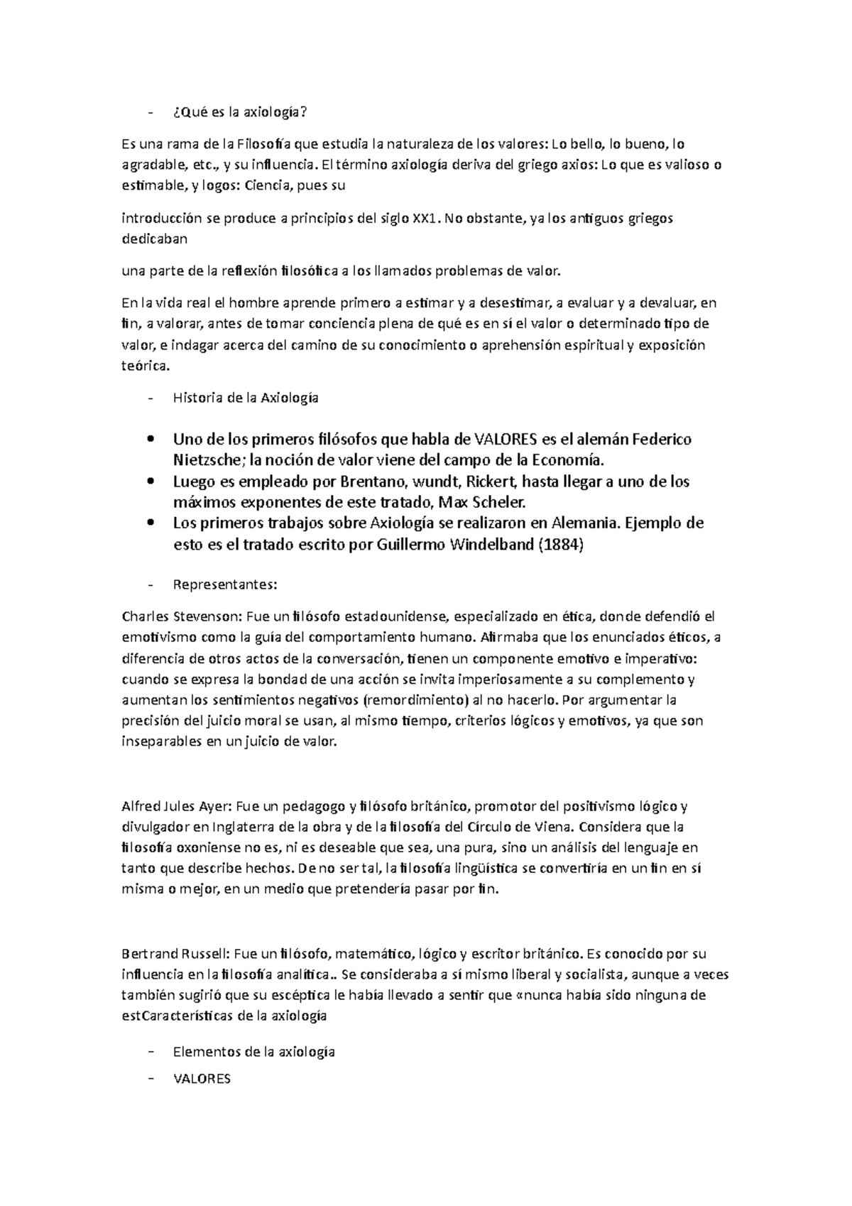 Qué es la axiología grupo 4 - ¿Qué es la axiología? Es una rama de la ...
