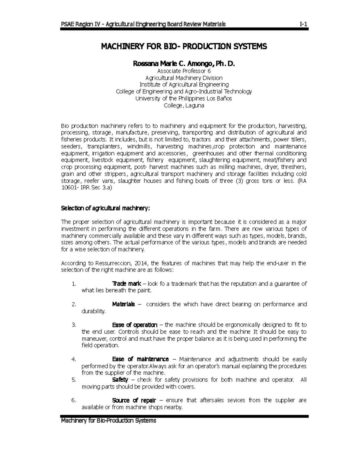 Part I-1 Bio-Production Machinery- Amongo Final - MACHINERY FOR BIO ...