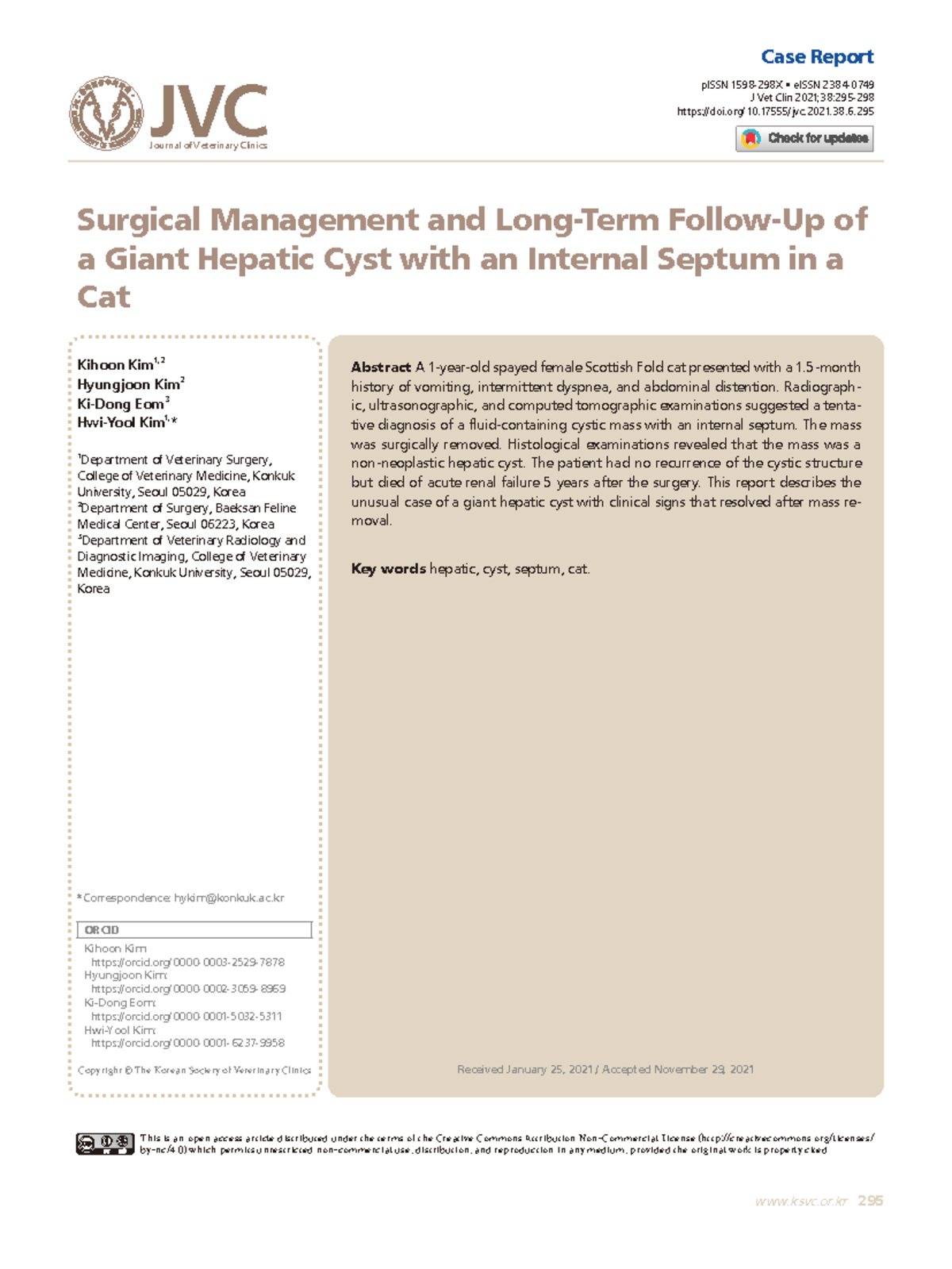 Surgical Management and Long-Term Follow-Up of a Giant Hepatic Cyst ...
