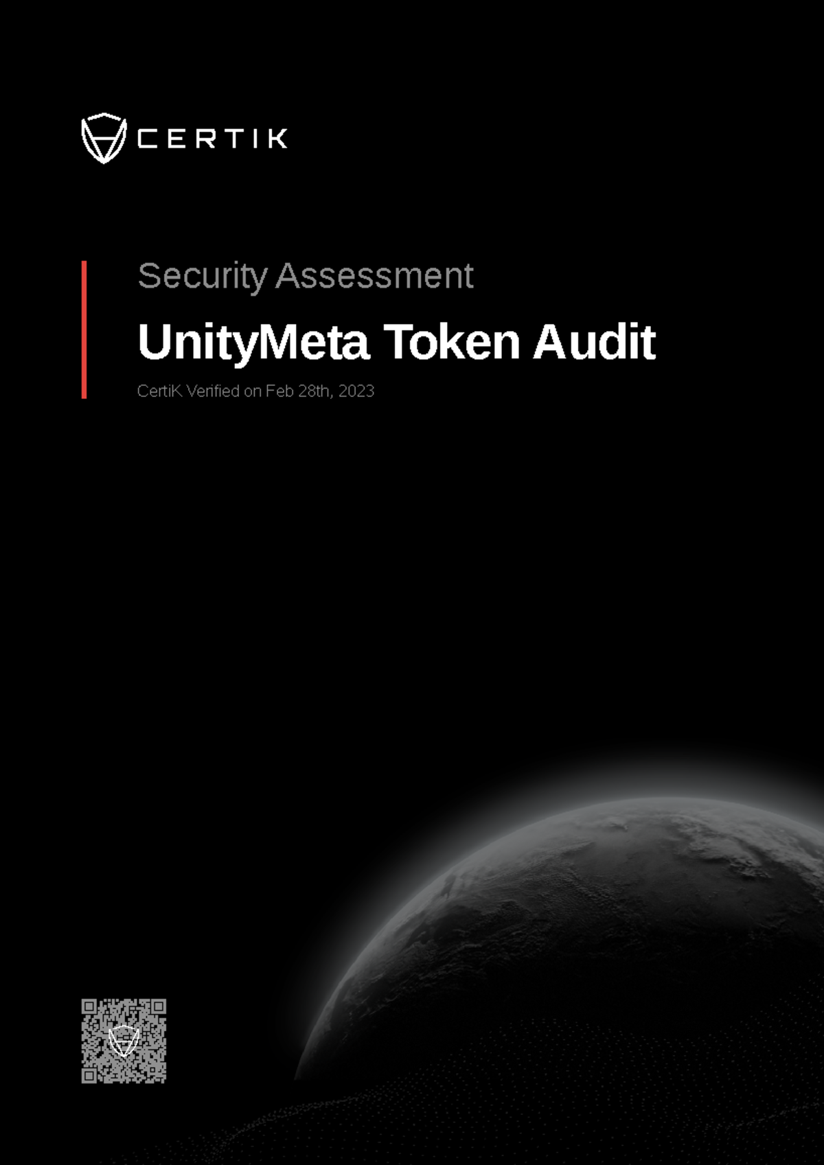 Certik Final - Its the certificate - Security Assessment UnityMeta ...
