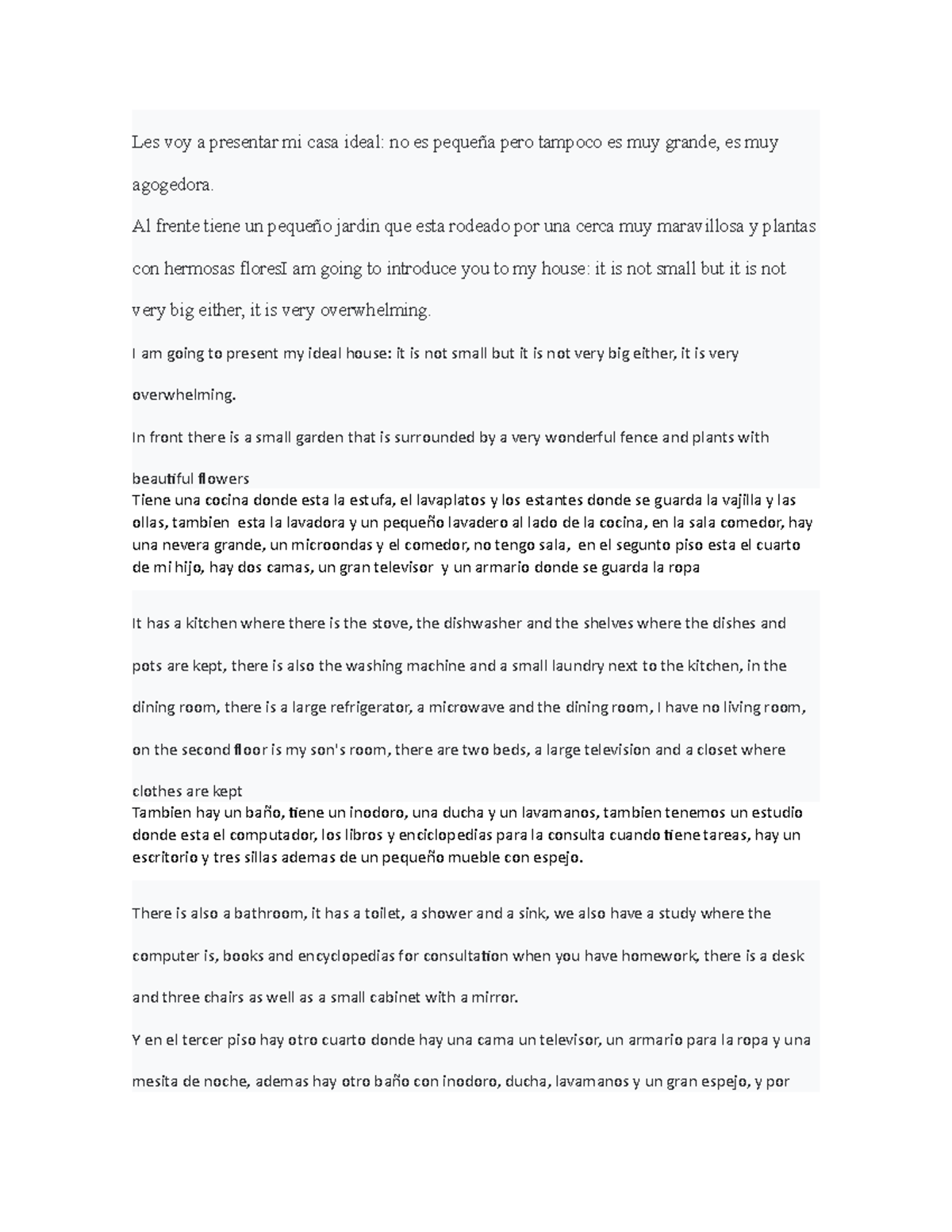 “Mi casa ideal” english sena curso 01 - Les voy a presentar mi casa ...