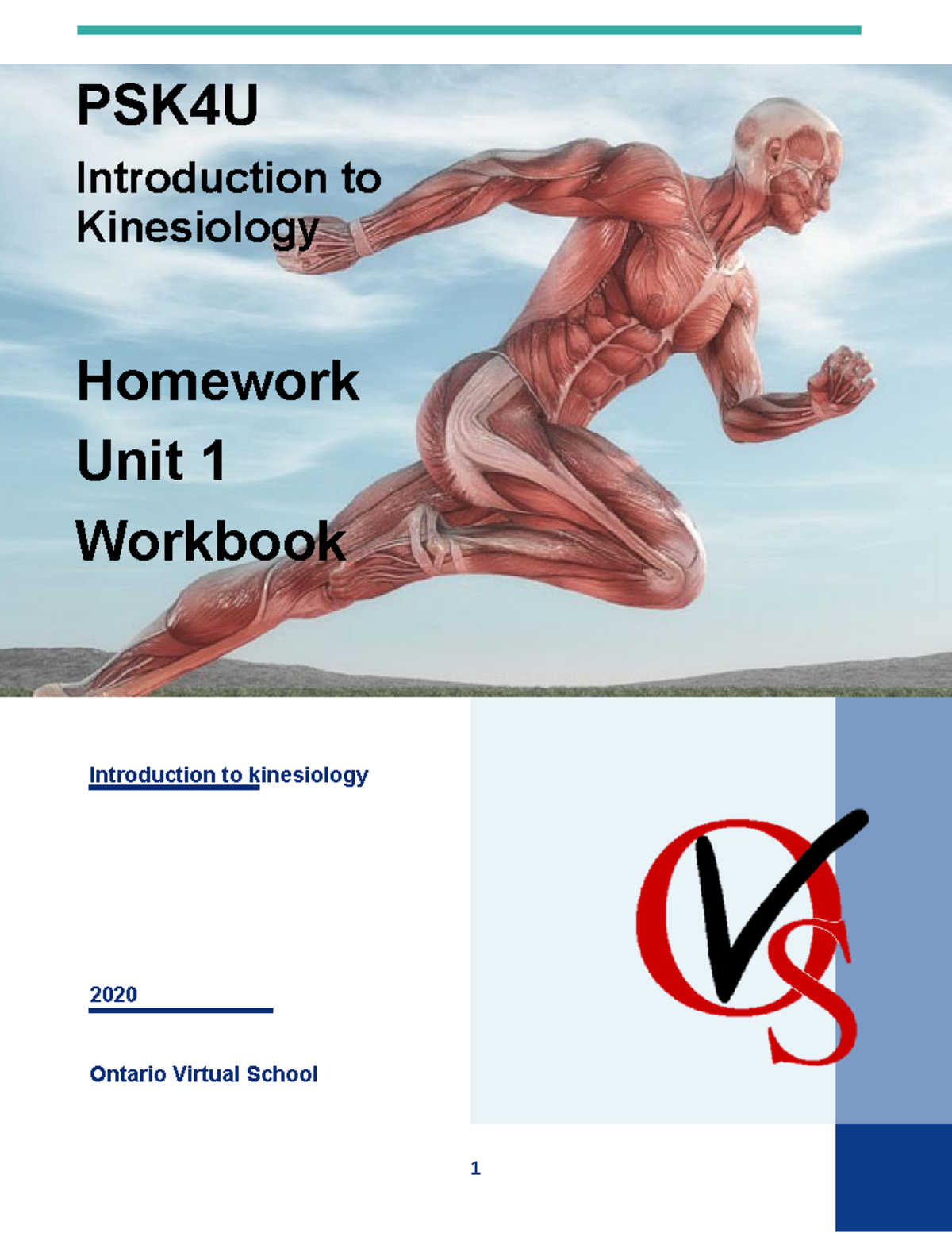 PSK4U Unit 1 Homework Workbook - PSYC 1000 - U of G - Studocu