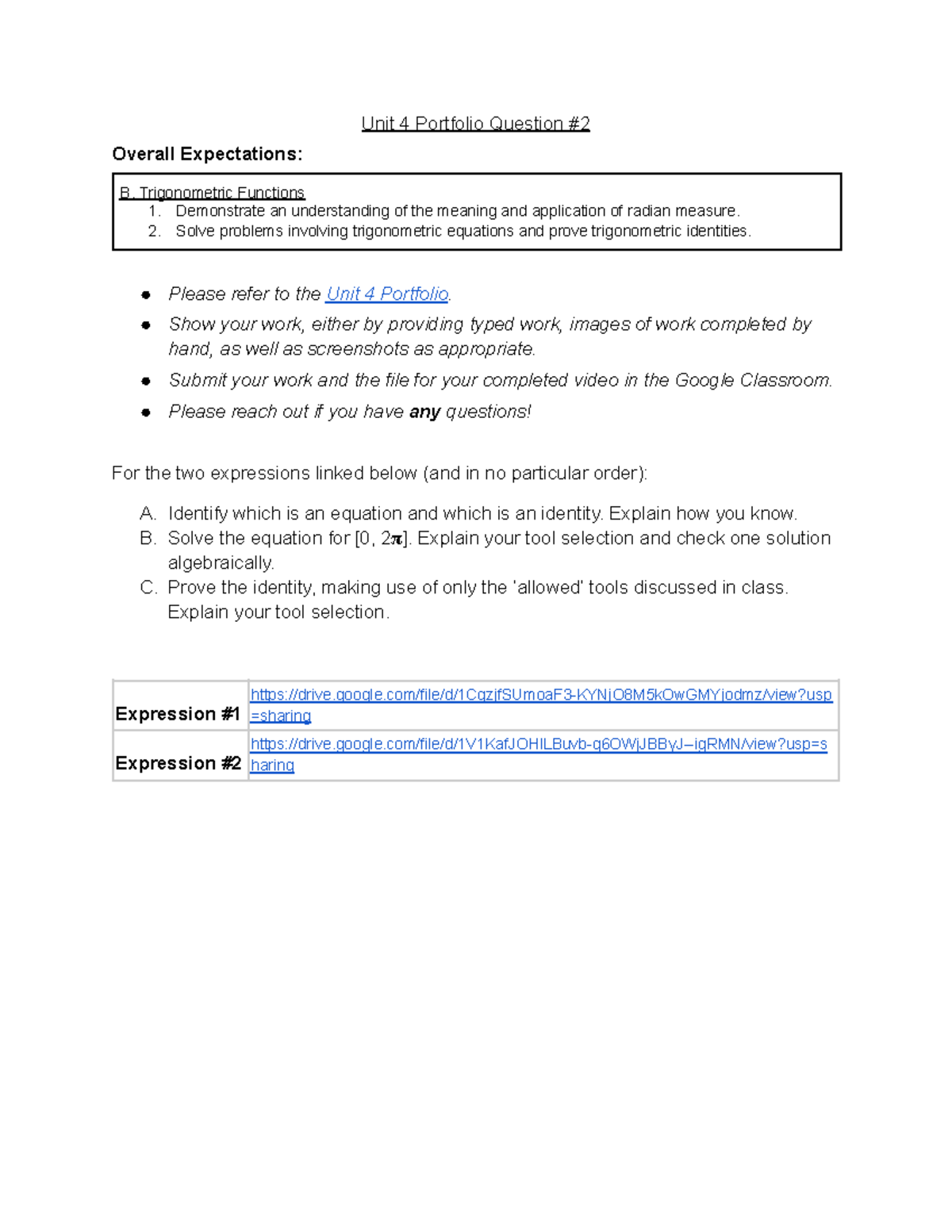 Unit 4 Portfolio #2 - Abdul - Unit 4 Portfolio Question # Overall ...
