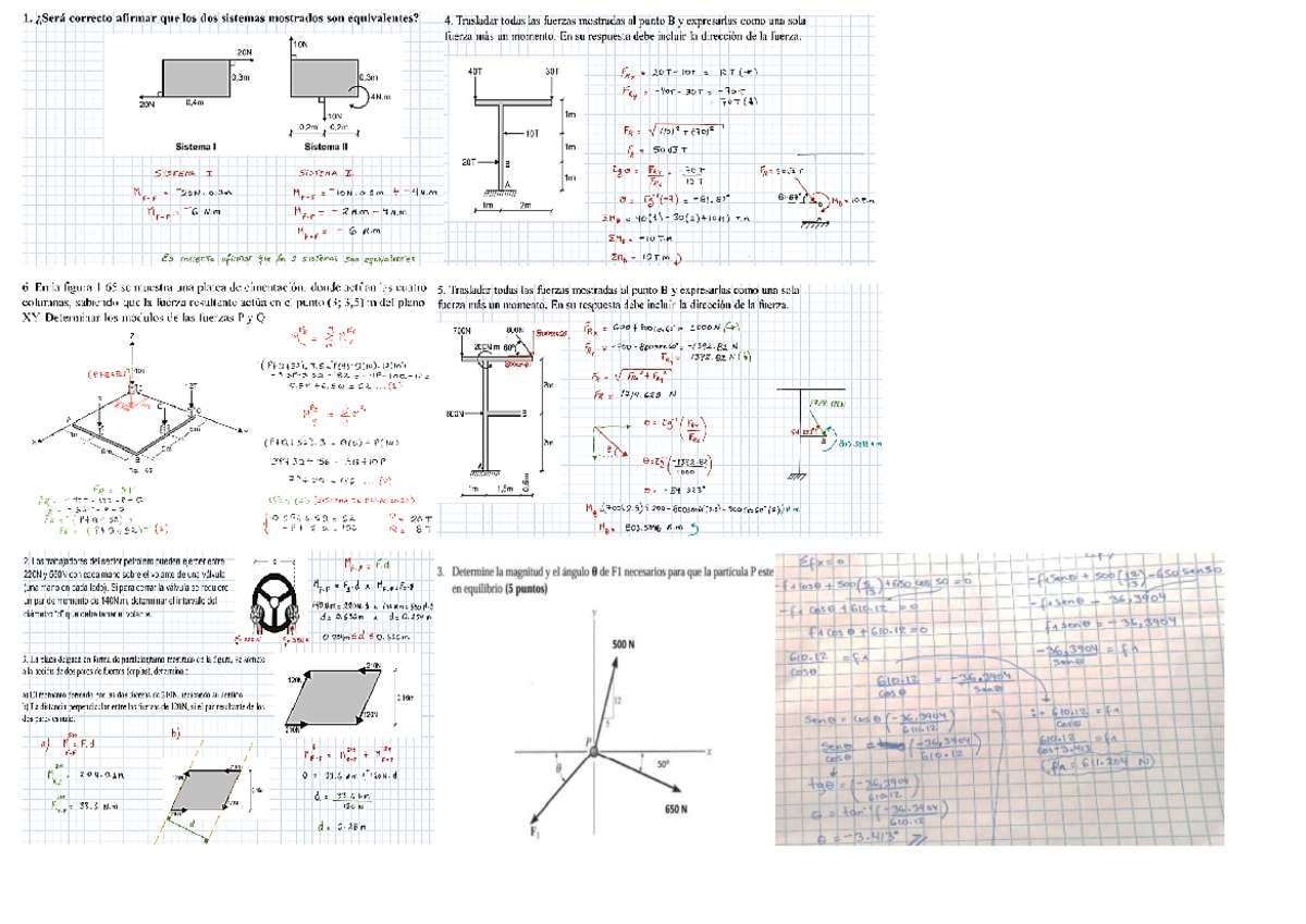 Estatica ejemplos - Estática - Studocu
