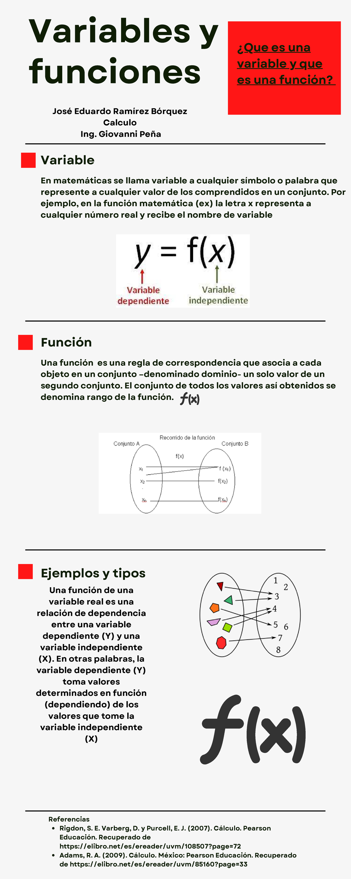 A1 JERB - a1 calculo - Variables y funciones ¿Que es una variable y que es una función? En - Studocu