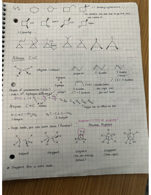 Acyclic Alkanes - CHEM 022 - Studocu