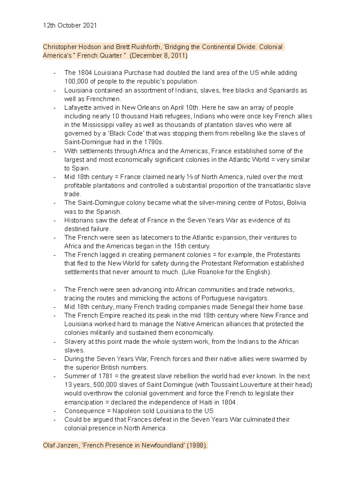 The French Atlantic - 12th October 2021 Christopher Hodson and Brett ...