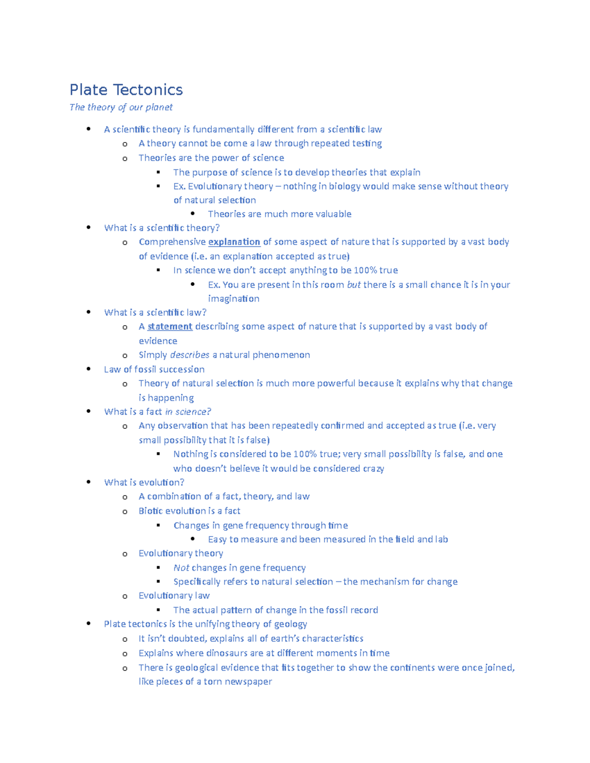 1 Plate Tectonics - Plate Tectonics The theory of our planet A ...