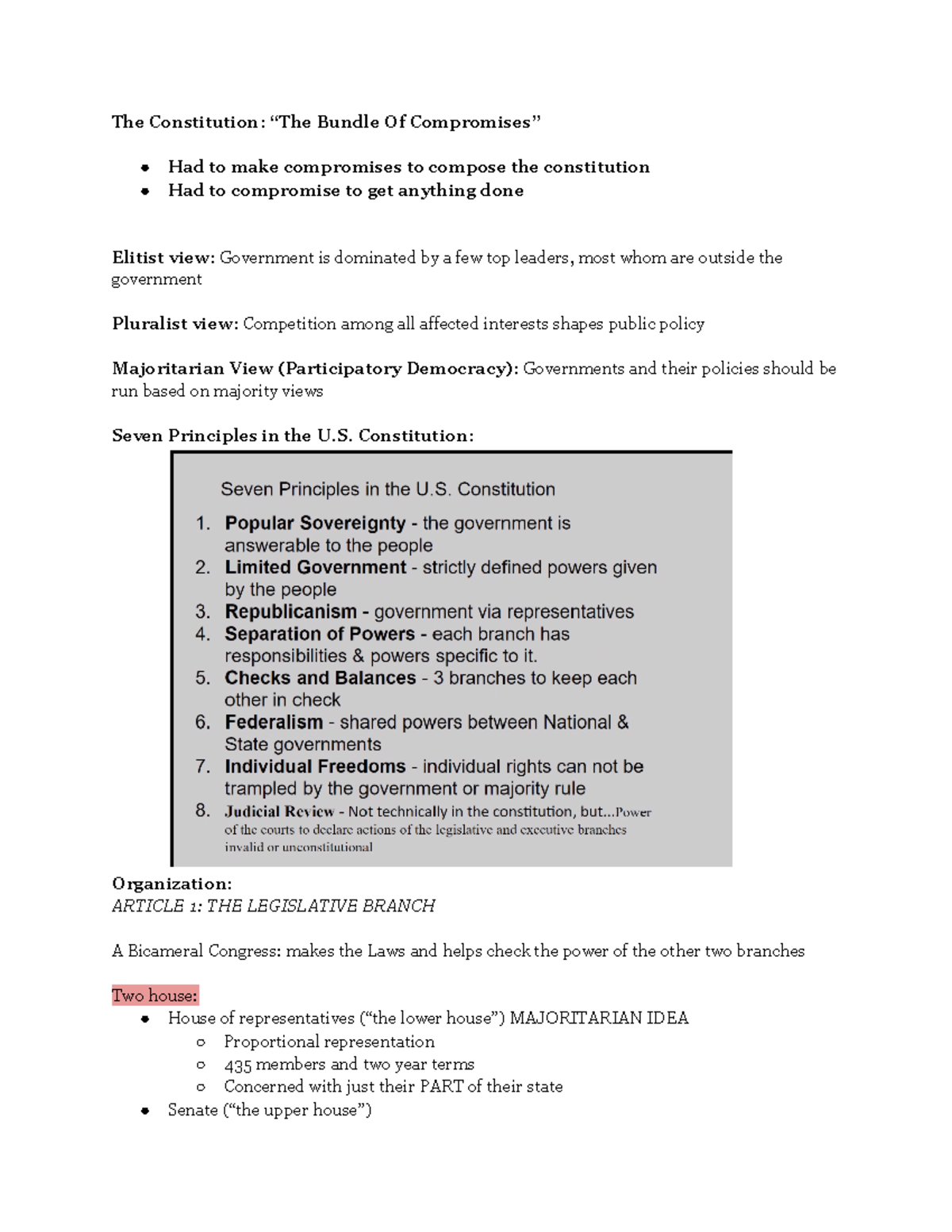 The Constitution - Constitution: Organization : ARTICLE 1: THE ...